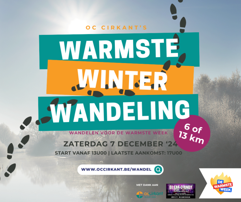 De Warmste Winterwandeling – Wandelen voor de Warmste Week – OCCirkant ...
